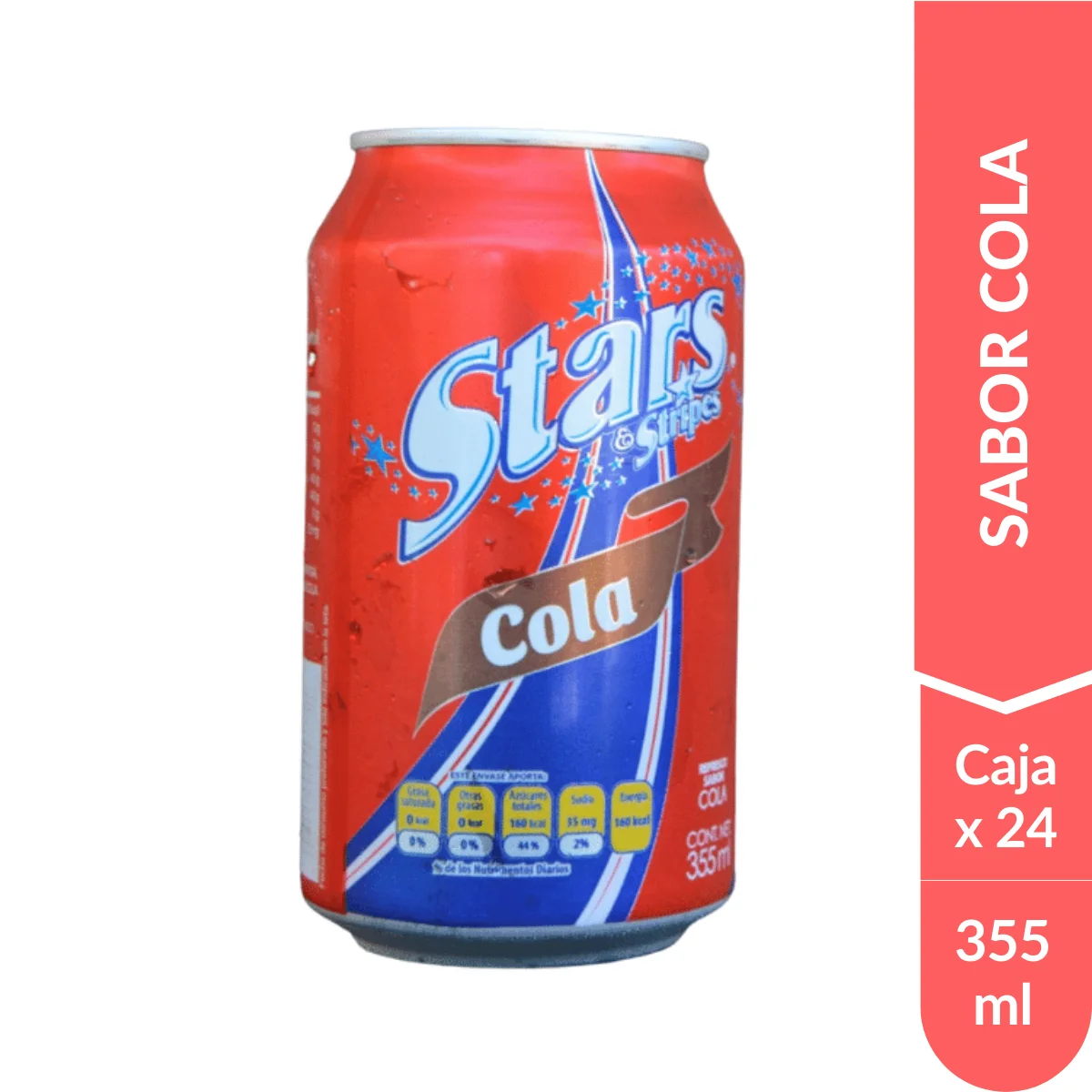 Refresco Gaseoso Sabor Cola Stars & Stripes - Sea Rock